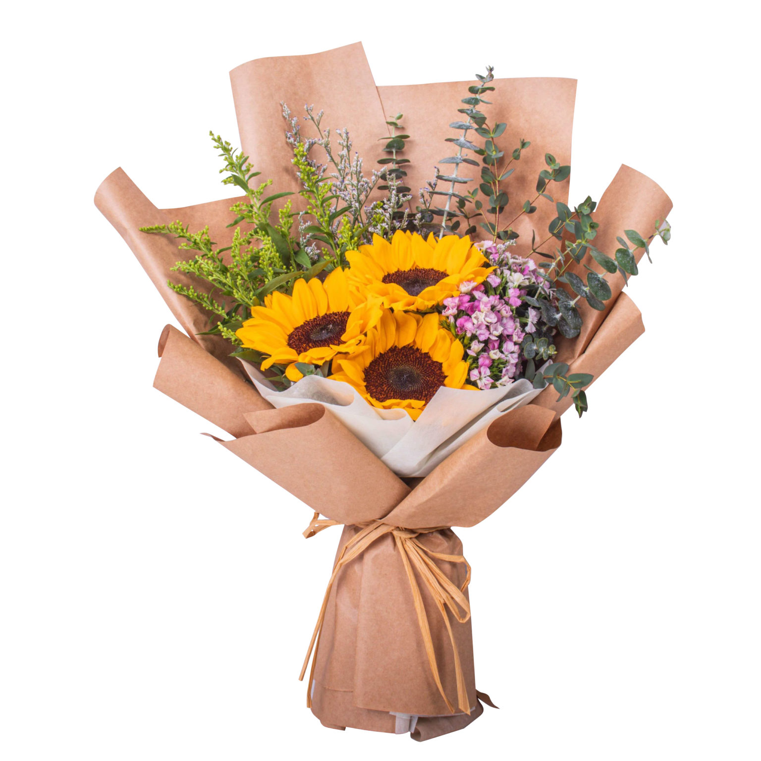 Sunflower Bouquet - Hand Held Bouquets by FARM Florist Singapore Sunflower Bouquet - Hand Held Bouquets by FARM Florist Singapore