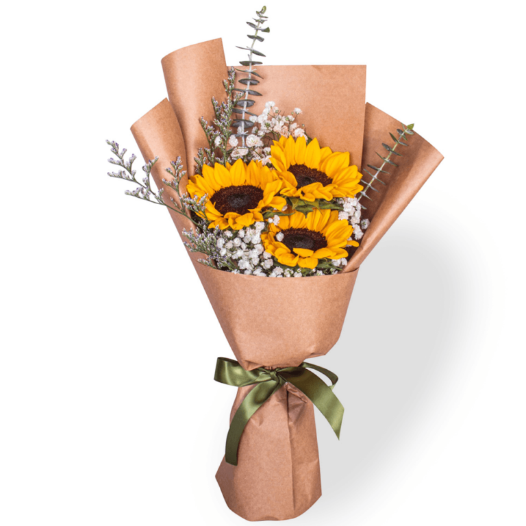 Misty Sunflower Bouquet - Bouquets by FARM Florist Singapore Misty Sunflower Bouquet - Bouquets by FARM Florist Singapore