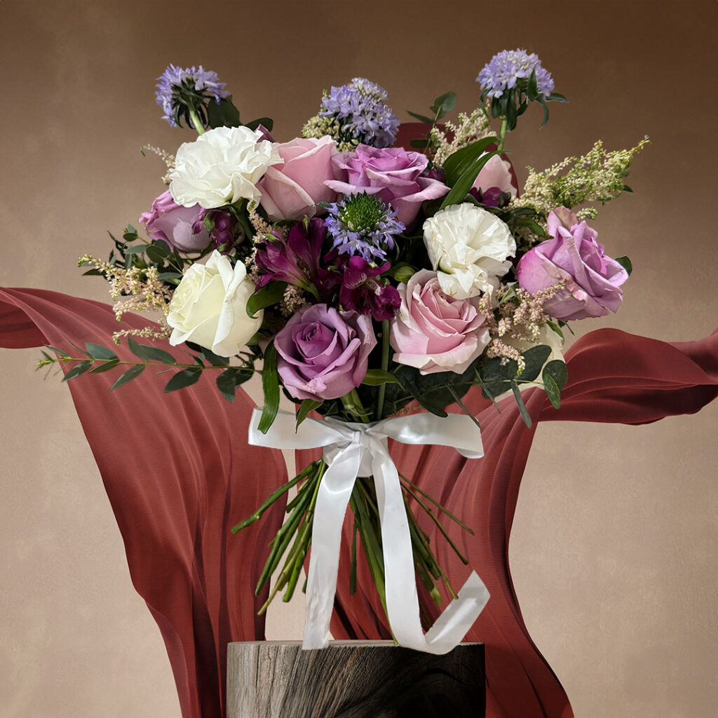 Lilac and Lavender Posy Bridal Bouquet - Hand Held Bouquet by FARM ...